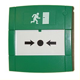 Prodas Alarmsystemen | Groene handmelder voor nooddeur ontgrendeling